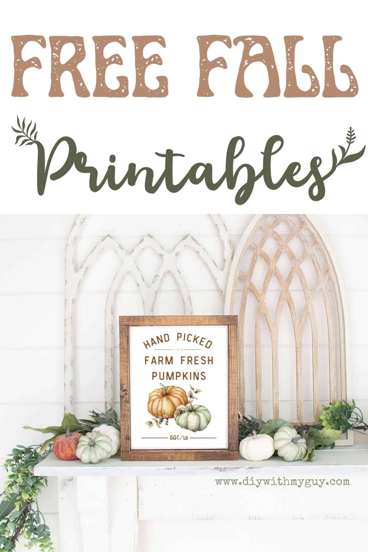FREE Fall Printables - DIY Autumn Décor - DIY With My Guy