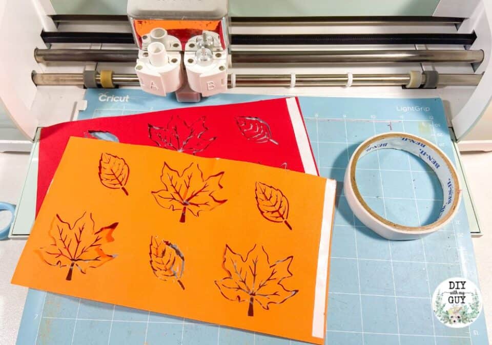 DIY Fall Leaf Cricut Luminaries (FREE SVG File) - DIY With My Guy