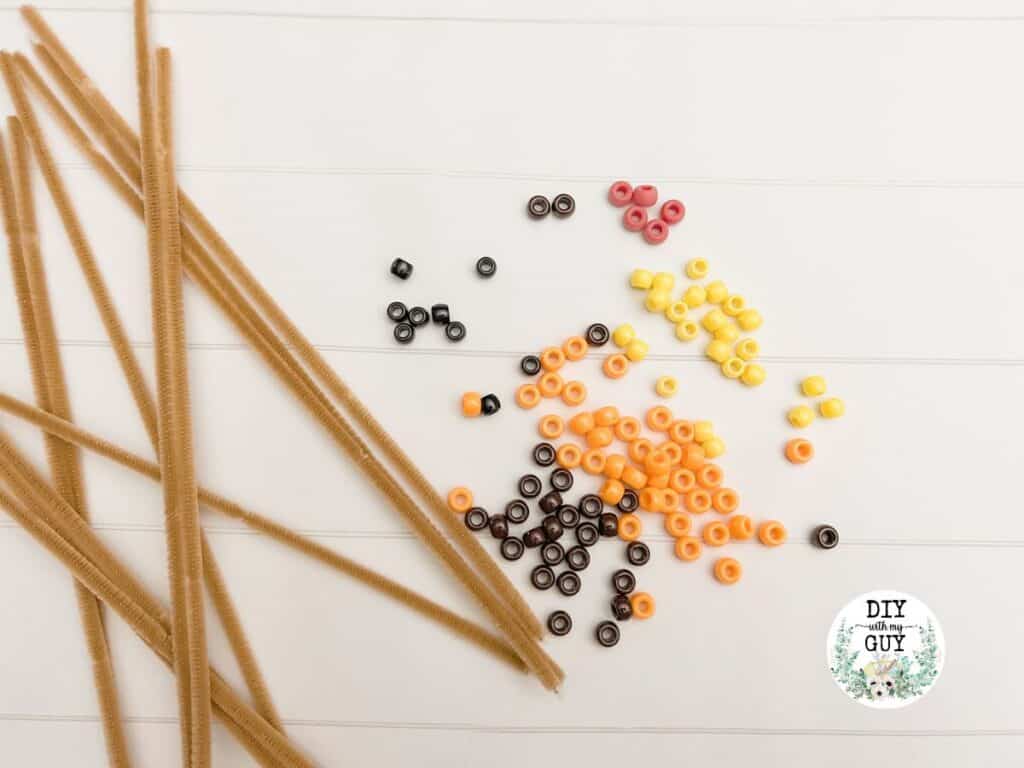 DIY Beaded Indian Corn Craft - DIY With My Guy