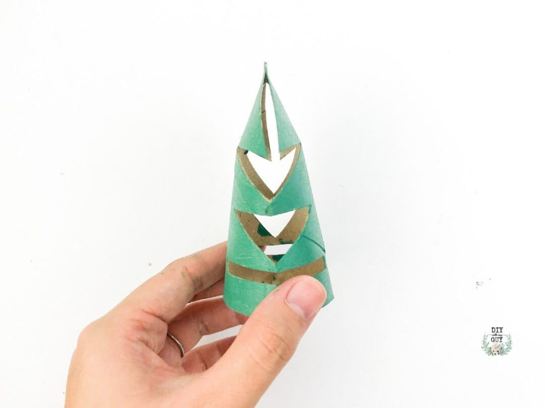 Toilet Paper Roll Christmas Trees - DIY With My Guy