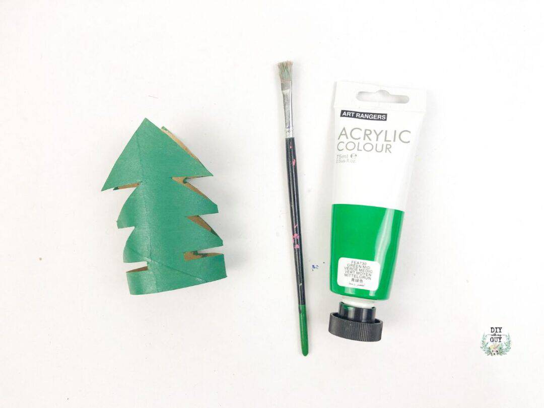 Toilet Paper Roll Christmas Trees - DIY With My Guy